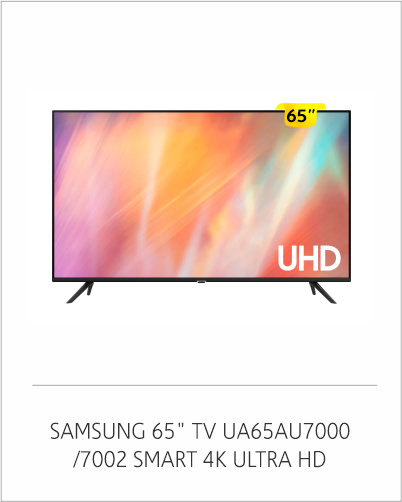 SAMSUNG 65 TV UA65AU7000 7002 SMART 4K ULTRA HD – SPAR Nigeria